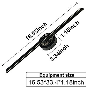 3D Hologram Fan Naked Eye LED Advertising Display Fan with 700 Video Library, 720P Hi-Resolution Holographic Projector Fan is Best for Business,Store,Shop,Bar (16.5 inch)