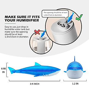 FITORCH Humidifier Cleaner, Universal Humidifier Tank Cleaner Fish for Most Humidifier & Fish Tank, Purifies Water, Eliminates White Dust and Odor, Prevents Hard Water Build-Up(6 Pack)