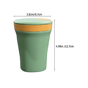 TOPBATHY 2pcs Breakfast Cup Breakfast Milk Cup Mug Microwave Soup Cup Travel Breakfast Jar Insulated Soup Cup Portable Milk Cup Adult Crunch Cup Food Cereal Hot Insulation Office Spoon Pp