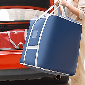 IWEIK Multipurpose Extra Large Moving Bags Storage Bags Duffle Bags Heavy Duty Tote for Moving, Storage, Camping and Travel (120L, Red)