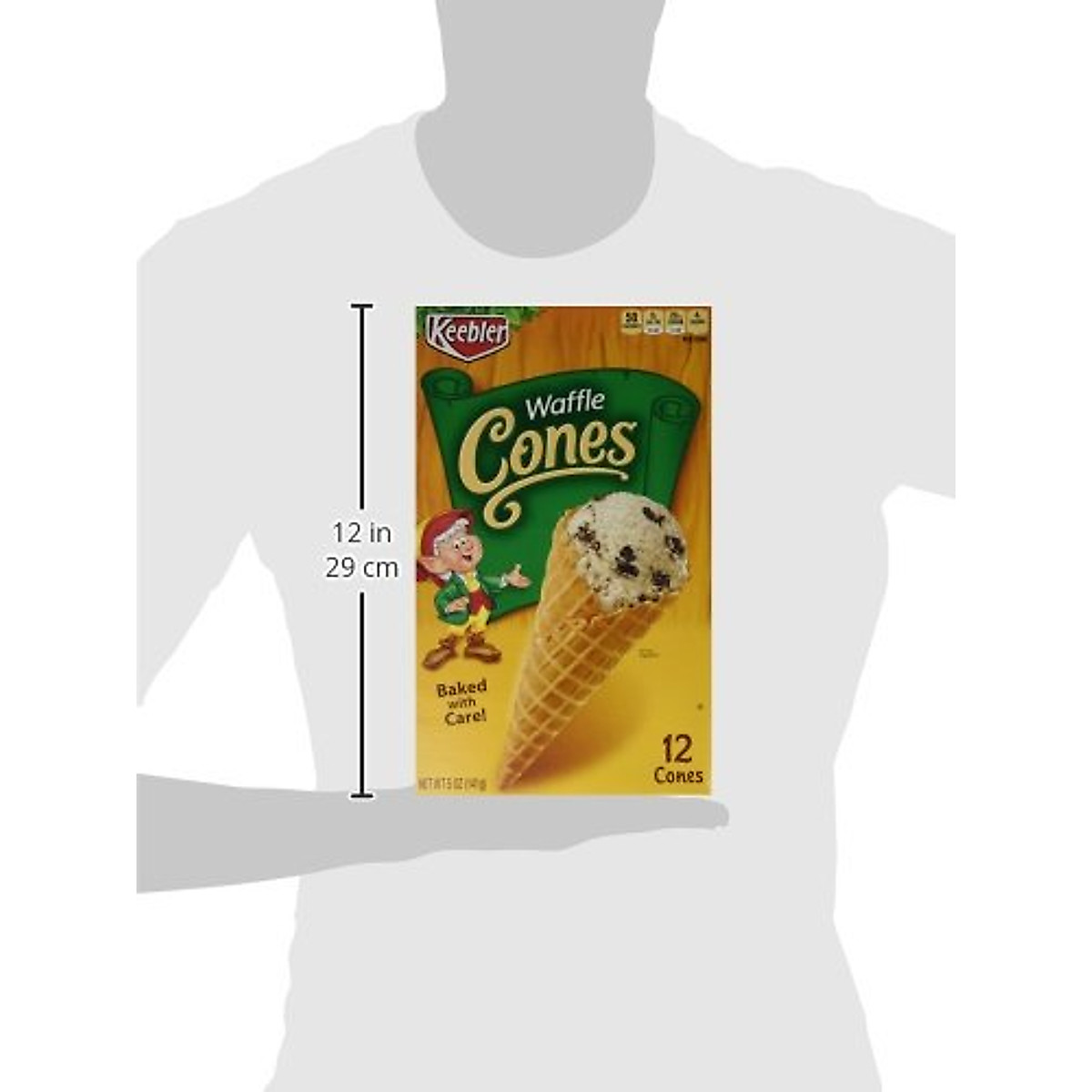 Keebler 12-Count WAFFLE CONES 5oz (2 Pack)