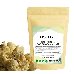Oslove Organics Cupuacu butter -Pure and Natural 8oz Fresh, Rich and Creamy in DIY mixes | Vegan butter | Use for whipped body butters, salves, lotions & soaps.