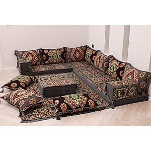 Arabic Majlis Sofa Set, Arabic Cushions, Modular Sofa, Moroccan Sofa, Furniture