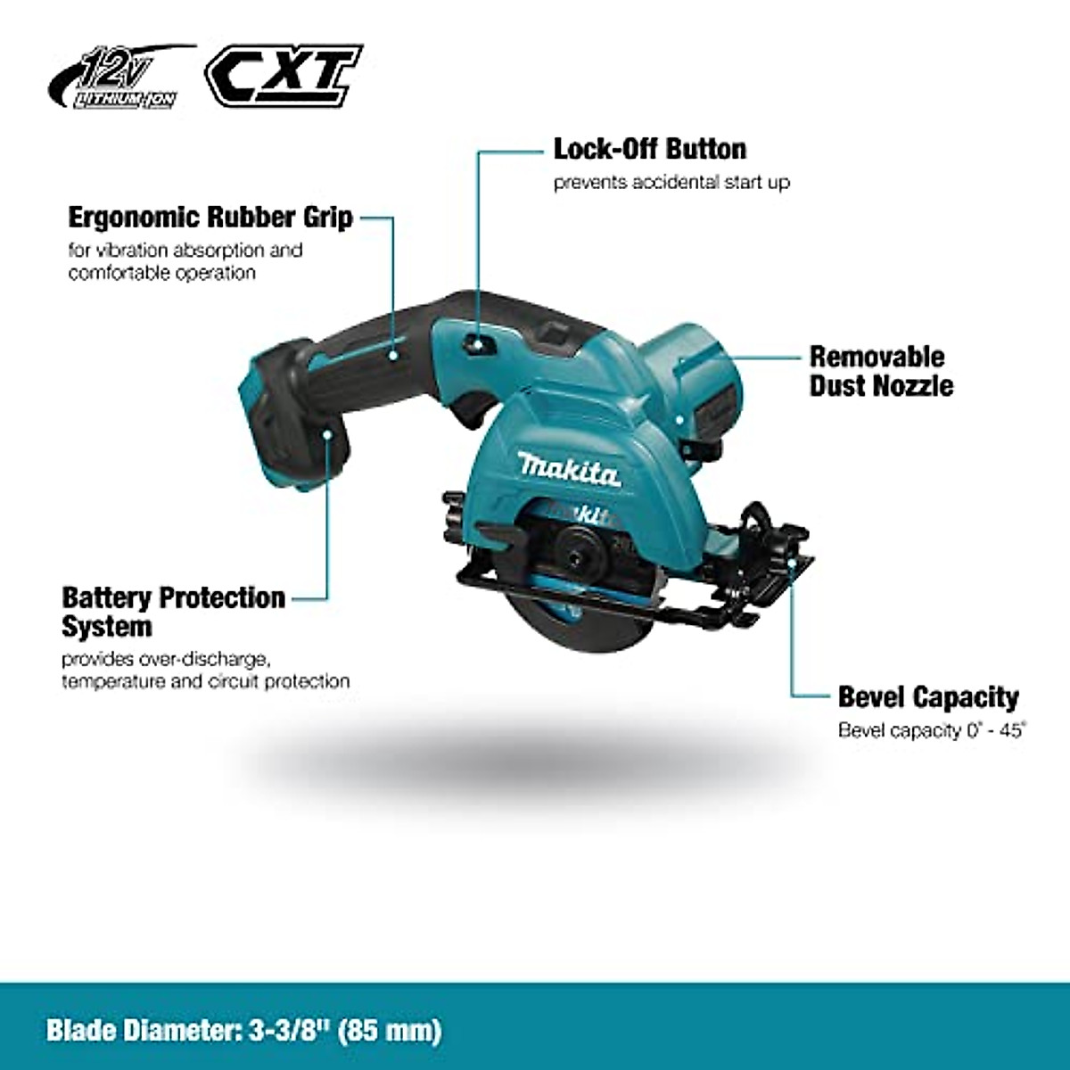 Makita - HS301DZ CXT Circular Saw 10.8 Volt Bare Unit