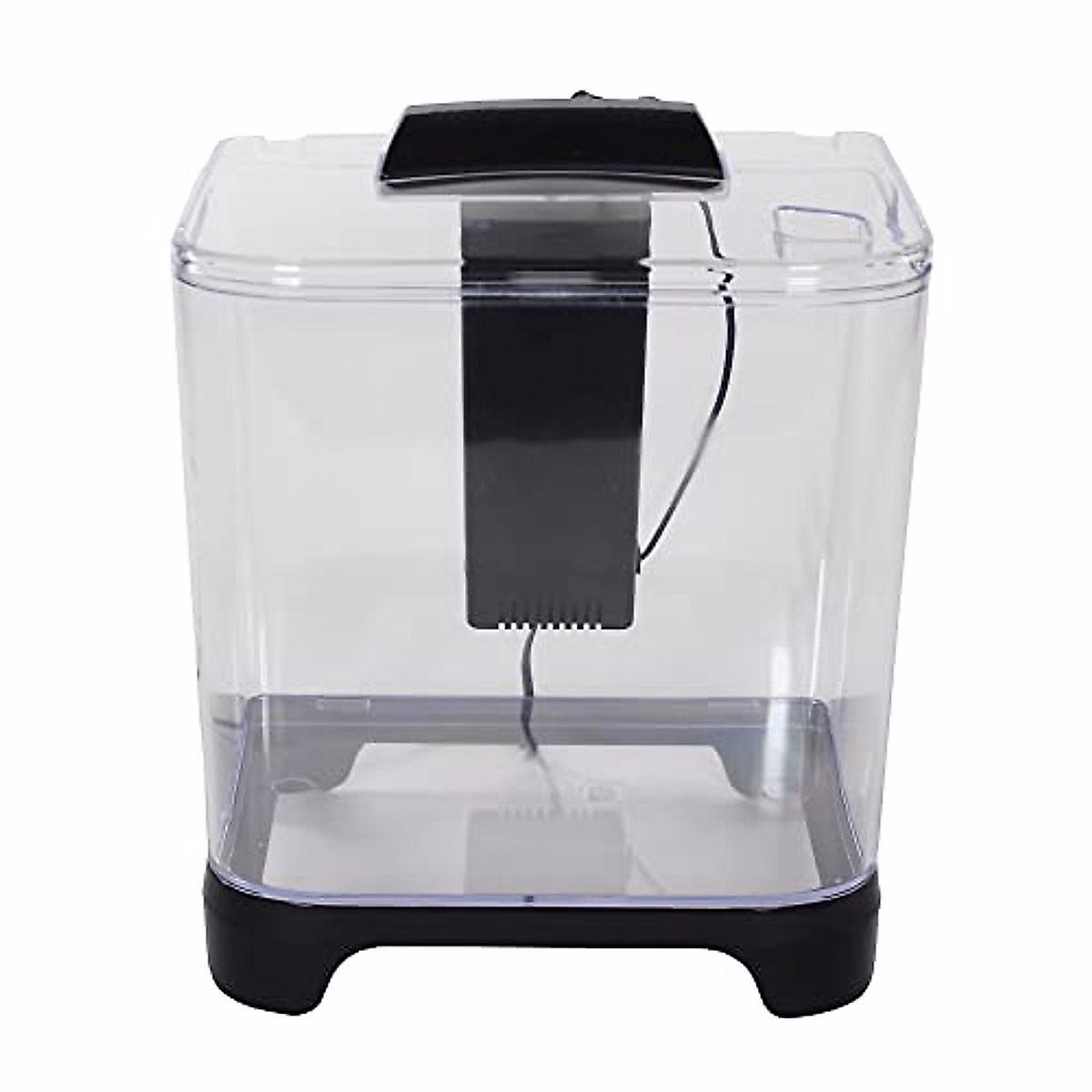 PENN-PLAX NuWave Betta Fish Tank Kit with LED Light and Internal Filter – Black – 1.5 Gallon