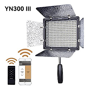 YONGNUO YN300 III LED Video Light with 5600k Color Temperatur e and Adjustable Brightness for Canon Nikon Pentax Olympus Samsung
