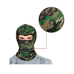 SATINIOR 6 Pieces Ski Mask Full Face Cover UV Sun Protection Balaclava Summer Ice Cooling Neck Gaiter for Men Outdoor Cycling(Fluorescent Colors)