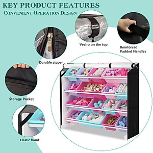 Osileyo Toy Storage Organizer Cover,Dustproof Cover for Supersized Wood Toy Storage Organizer 13 x 43 x 33 inches (Cover Only)