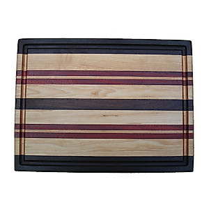 Highlight Series Extra-Large Cutting Board - Walnut, Maple & Padauk