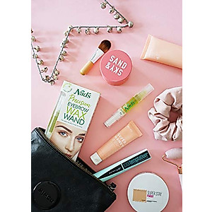 Nad's Eyebrow Shaper Wax Kit Eyebrow Facial Hair Removal Delicate Areas Cotton Strips, Cleansing Wipes, 0.2 Ounce (Pack of 1)