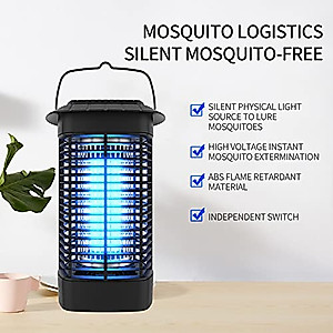 Bug Zapper for Outdoor Indoor Energy Saving，18w Bulb 4200V High Powered Mosquito Killer Insect Fly Trap ，Insect Zapper for Home Backyard Patio