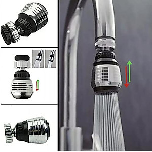 360 Degree Rotating Faucet Movable Kitchen Tap Head Water Saving Nozzle Sprayer 2 Position