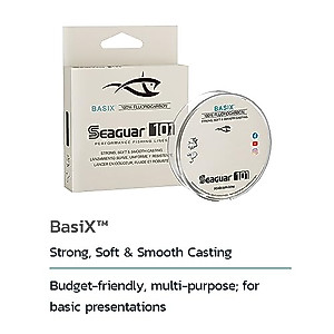 Seaguar 101 Basix 100% Fluorocarbon Fishing Line, 200Yds, 8Lbs Line/Weight, Clear - 08BSX200