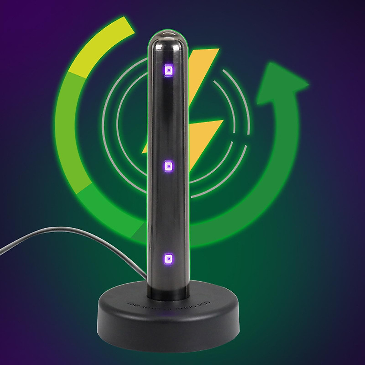 USB Stand-Type Mini Heater Heating Rod Toys Heater Heating Stick Warmer Rod with UV LED,Automatic Temperature Control to 42-46℃,Not for Room/Office Heating