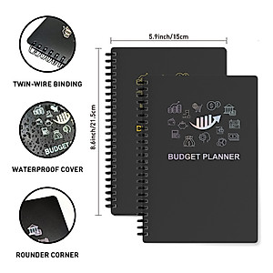 Budget Planner - Monthly Finance Organizer with Expense Tracker Notebook to Manage Your Money Effectively, Undated Finance Planner/Account Book, Start Anytimem,A5(8.6x5.9 inchs),100gsm Paper - Golden