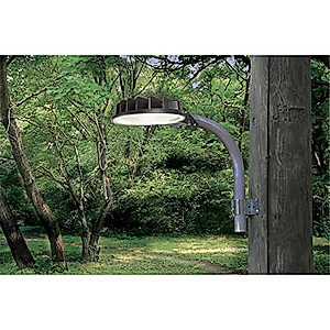 Bronze Outdoor Integrated LED Dusk to Dawn Area Light with Built-in Photocell Sensor, 5400 Lumen, 5000K Color Temp
