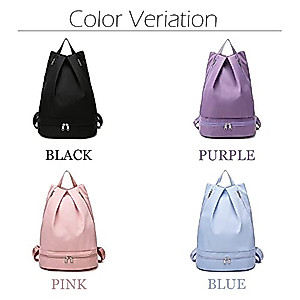 Maytopia Gym Backpack for Women with Shoes Compartment & Wet Pocket,Small Workout Water Resistant bag