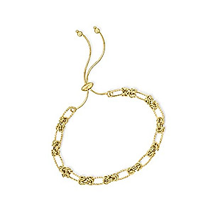 Ross-Simons 14kt Yellow Gold Byzantine Station Bolo Bracelet