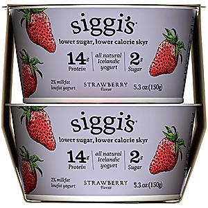 Siggi's, Lower Sugar Strawberry Yogurt 4 Count, 5.3 Ounce