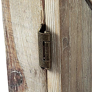 American Legend Barnwood Dartboard Cabinet with Wheat Finished Barn Style Doors - Dartboard Not Included