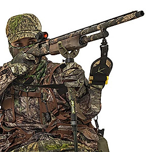 Allen Company The Shocker Tom Taker Click-Stix Shooting Stick by Allen, Collapsible Hunting Monopod, 36 inches, Green (21927)