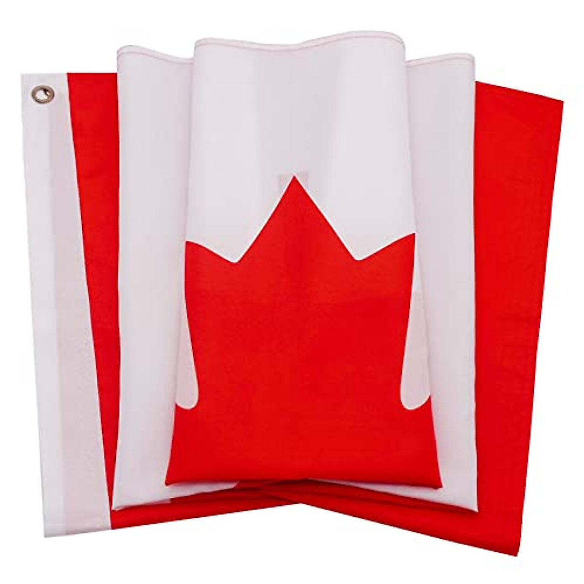 DANF Canada Flag 3x5 Ft Thick Polyester, Fade Resistant, Brass Grommets, Canvas Header,Double Sided Canadian National Flags 3 x 5 Feet