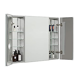 AQUADOM Royale 48in x 30in x 5in 3 Doors, Medicine Cabinet Integrated 3X Magnifying Mirror