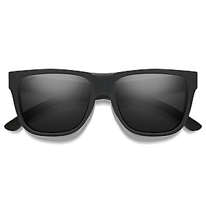 SMITH Lowdown 2 Sunglasses – Performance Sports Active Sunglasses For Running or Everyday Wear – For Men & Women – Matte Black + Black ChromaPop Glass Polarized Lenses