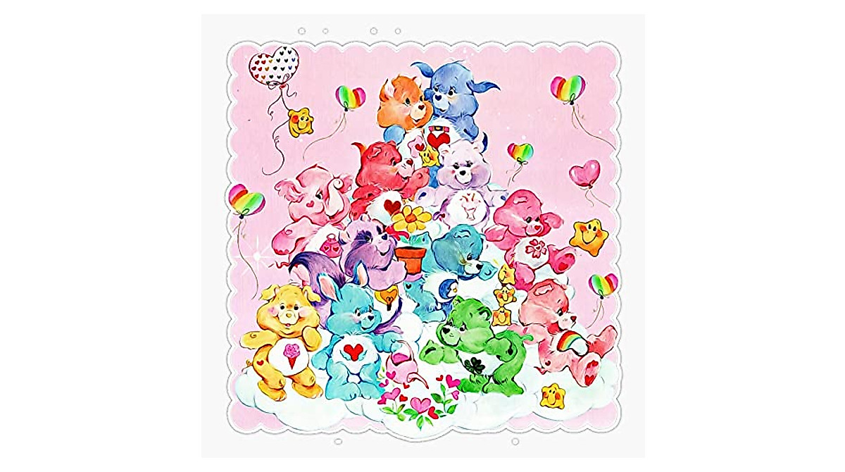 Retro Care Bear Sticker - Cute Vinyl Decal 5''