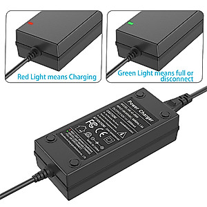 Toeaot 42V 2A Power Adapter with 3-Prong Inline Connector for 36V Pocket Mod,Dirt Quad,and Sports Mod Power Supply Adapter