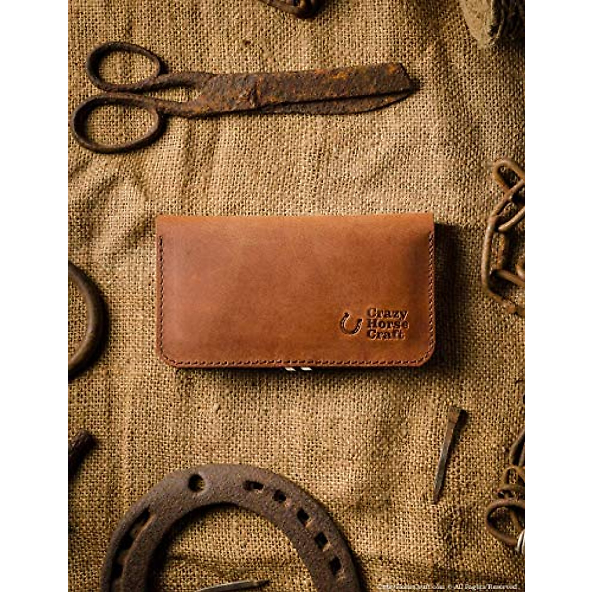 Leather Wallet for iPhone 14 Pro / 14 Plus, 14/13 / 12 Pro Max, 13/12 Mini, sleeve for two phones, Classic Brown, handmade phone cover SE, 12,11 Pro Max/Xr/Xs/8,7,6s, Wool felt, Crazy Horse Craft