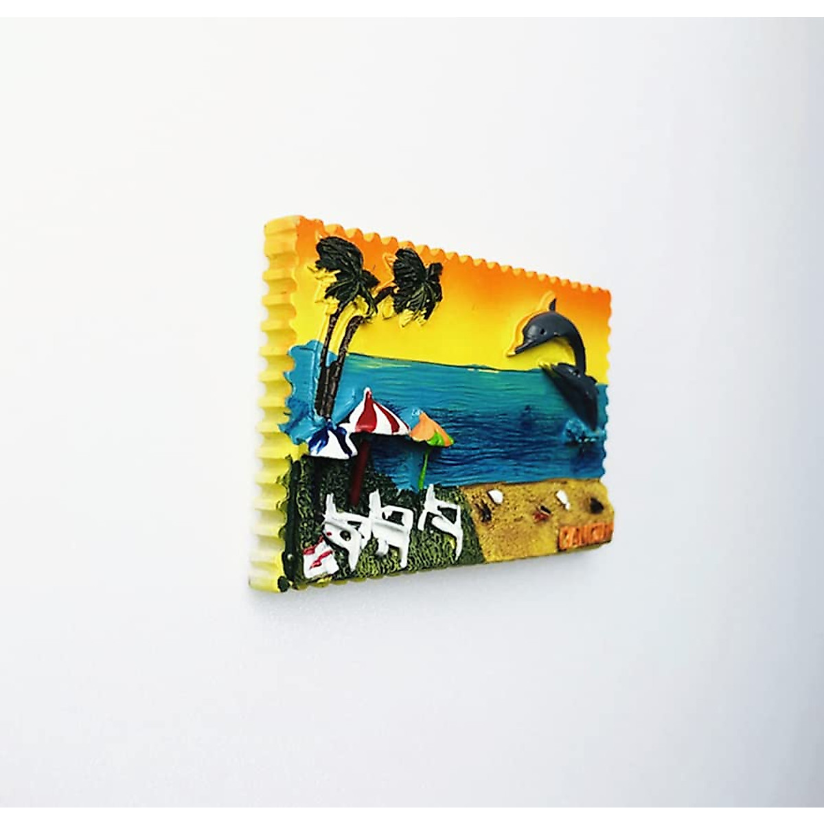 Cancun Mexico Refrigerator Magnet Travel Souvenir Fridge Decoration 3D Magnetic Sticker Hand Painted Craft Collection