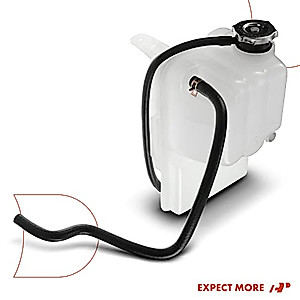 A-Premium Engine Coolant Overflow Recovery Reservoir Tank Compatible with Chrysler Pacifica 2004-2006 (3.5L), 2005-2008 (3.8L), 2007 2008 (4.0L), [ With Cap], Replace for 4880498AC, 4880498AB