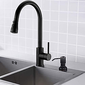 Soap Dispenser,Stainless Steel Dish Soap Dispenser for Kitchen,Hand Soap Dispenser Stainless Steel, Sink Soap Dispenser with Large Bottle, Oil Rubbed Bronze Soap Dispenser Refill from The Top