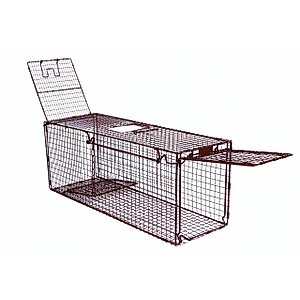Tru Catch 36D Humane Live Animal Trap - Easy & Safe Catch & Release for Raccons, Possums, & Other Small Wild Animals - Durable Heavy Duty - (36" L x 14" H x 12" W)...(Qty 1)…