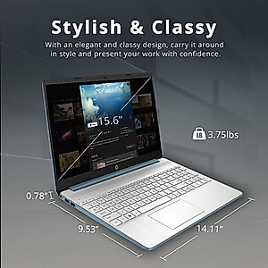 HP 2022 15.6" FHD Laptop, AMD Ryzen 5-5500U Processor, AMD Radeon Graphics, 32GB RAM, 2TB PCIe SSD, HD Webcam, Bluetooth, Wi-fi, Win 11, Blue, 32GB SnowBell USB Card