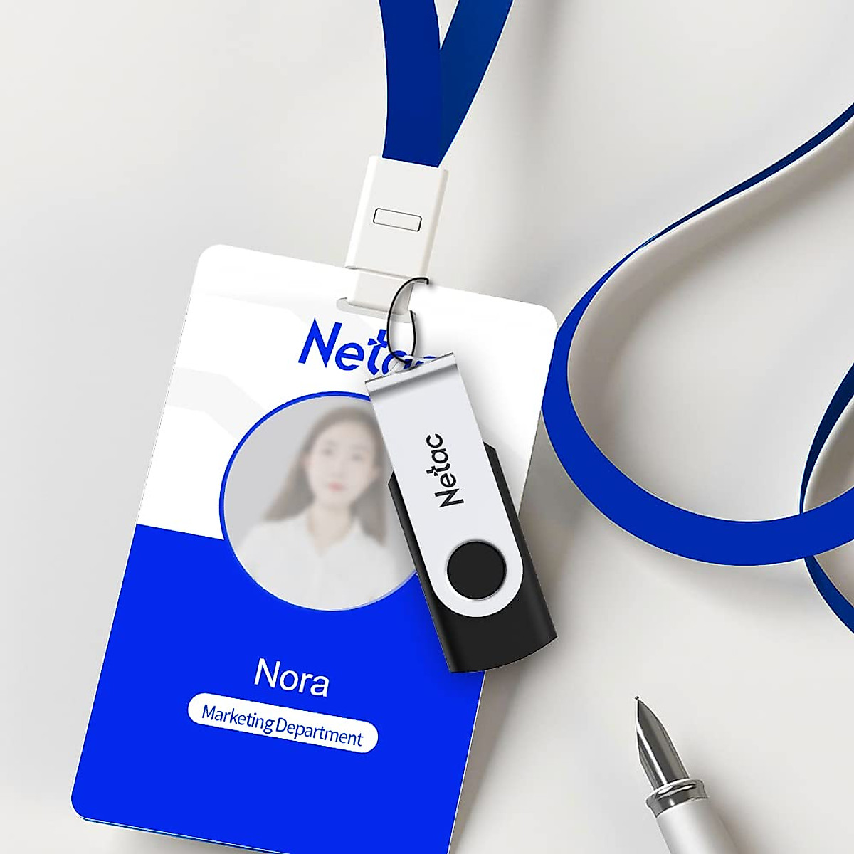 Netac 128GB USB Stick USB 3.0 Flash Drive, Up to 90MB/s, Thumb Drive for Data Storage, Pen Drive with Swivel Design, Memory Stick for External Storage Data/Computer/PC/Laptop/Sound