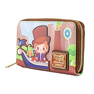Loungefly Charlie and the Chocolate Factory Wonka 50th Anniversary Faux Leather Wallet