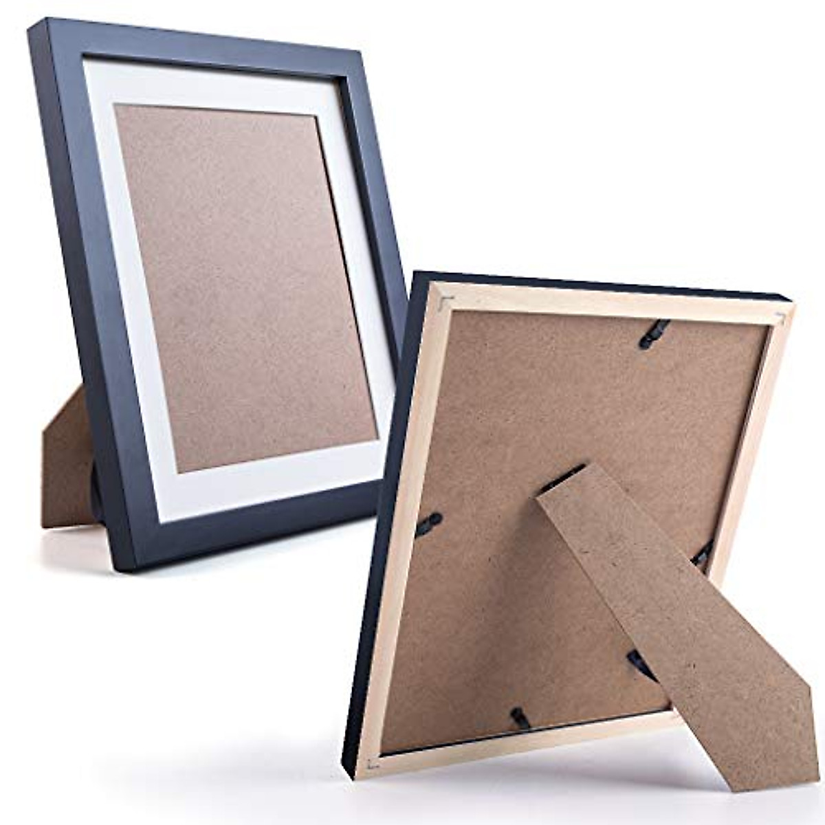 Collage Wall Haing Picture Frames 10x10 Square Black Frames with 8x10 Black Photo Frames for Standing Tabletop
