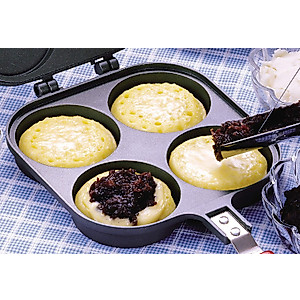 Fuji Merchandise Corp Japanese Obanyaki Pan Maker Direct Flame Toaster Non Stick Aluminum Pan
