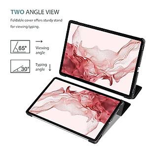 ProCase Cover for Galaxy Tab S8 / Tab S7 11 inch Case, Protective Slim Case Folio Hard Back Stand Smart Cover for 11" Galaxy Tab S8 2022 / Galaxy Tab S7 2020 SM-X700 X706 T870 T875 T878 –Black