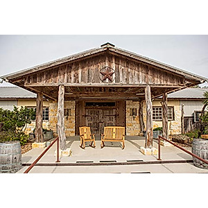 Leigh Country Sequoia Series Adult Rocker with Star Cutout Rocking Chair, Brown