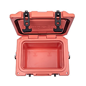 CAMP-ZERO 10L-10.6 Quart Portable Hard Cooler Ice Chest, Perfect for Drinks, Lunch, Beach, Picnics, Boating, Camping and Travel with 2 Molded-in Cup Holders and Folding Aluminum Handle