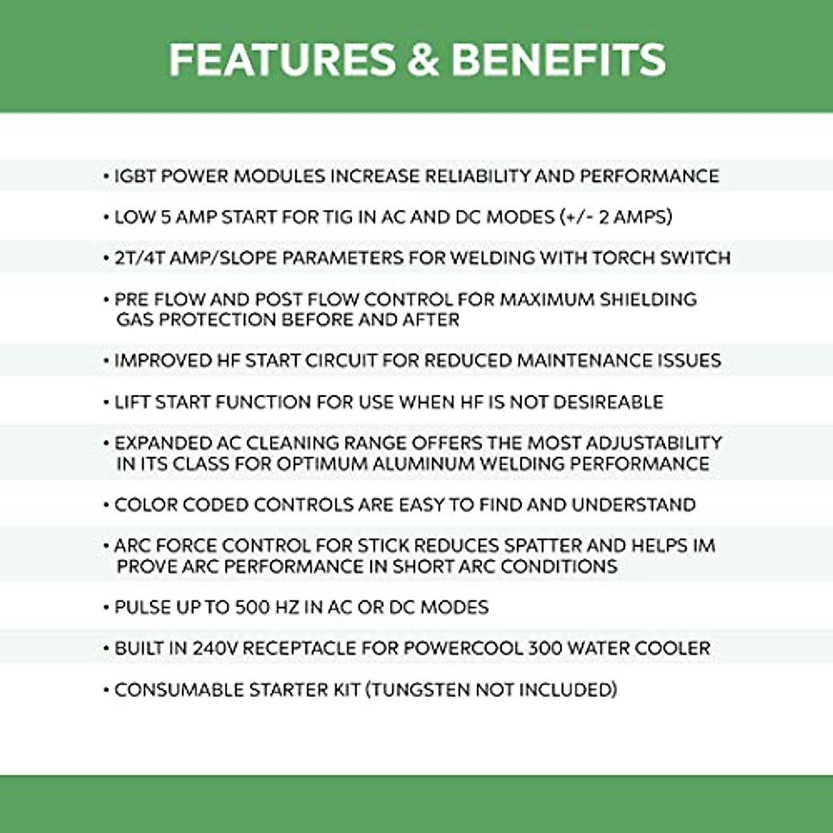 2021 PowerTIG 250EX AC/DC Pulse TIG Stick Welder, IGBT, 1 or 3 Phase 220v