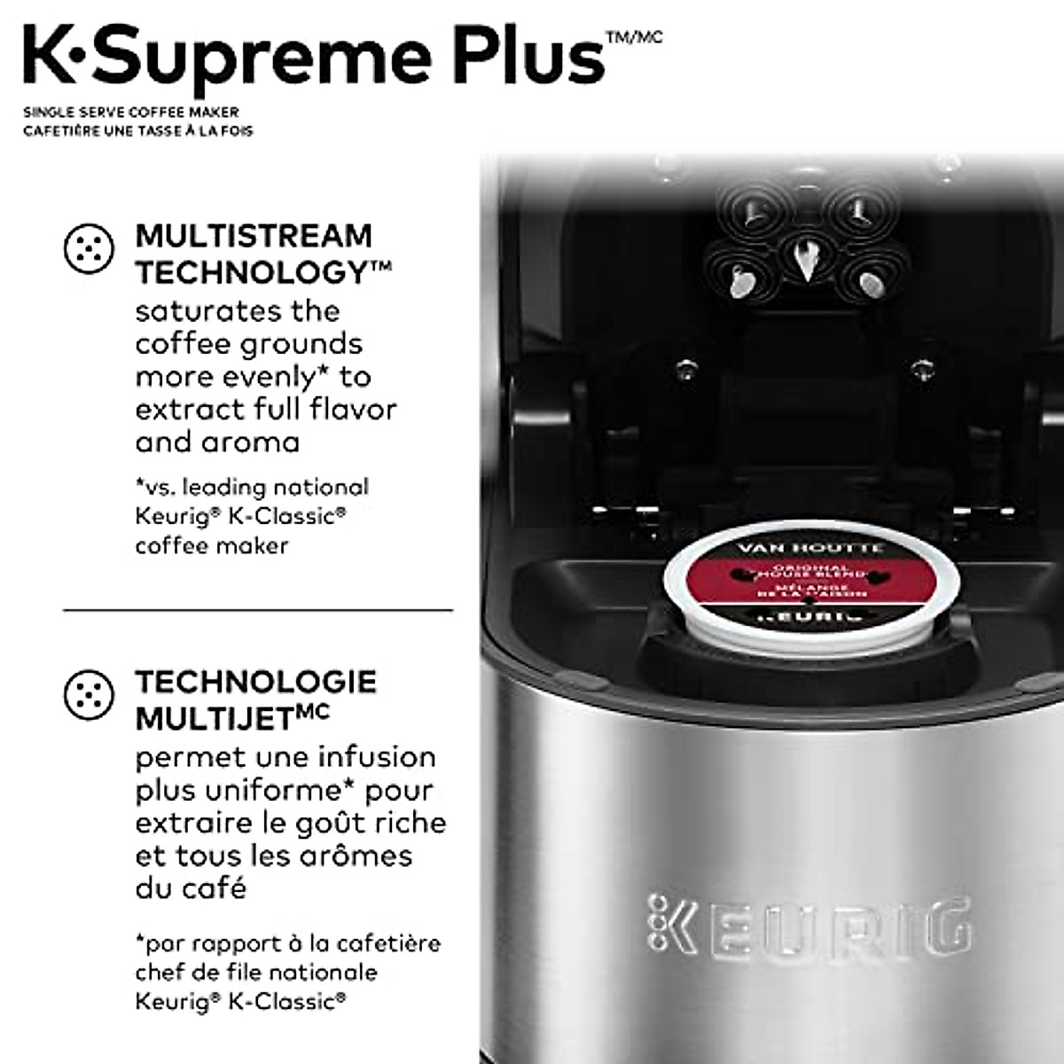 K-Supreme Plus Single Serve K-Cup Pod Coffee Maker