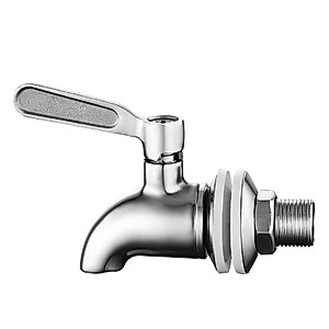 Carvedexquisitely Beverage Dispenser Replacement Spigot,Stainless Steel Faucet for Water Dispenser,Drink Dispenser Replacement Spout 2 Pack