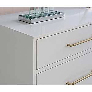 Linon Lennon White Six Drawer Dresser