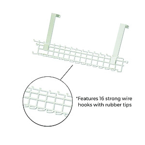 ClosetMaid 1217 Over-The-Door Tie and Belt Rack, White