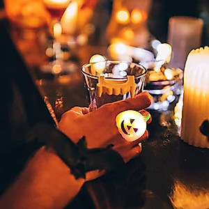 Toddmomy 40 pcs Goodie Led Favors Bag for Up Pumpkin Funny Fillers Lighted in Glow Gifts Light Finger Dark Goodies Random Toys Color Ghost Party Treats Spider Supplies Prizes Halloween