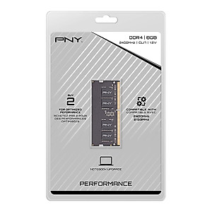 PNY Performance 8GB DDR4 2400MHz (PC4-19200) CL17 1.2V Notebook/Laptop (SODIMM) Computer Memory – MN8GSD42400